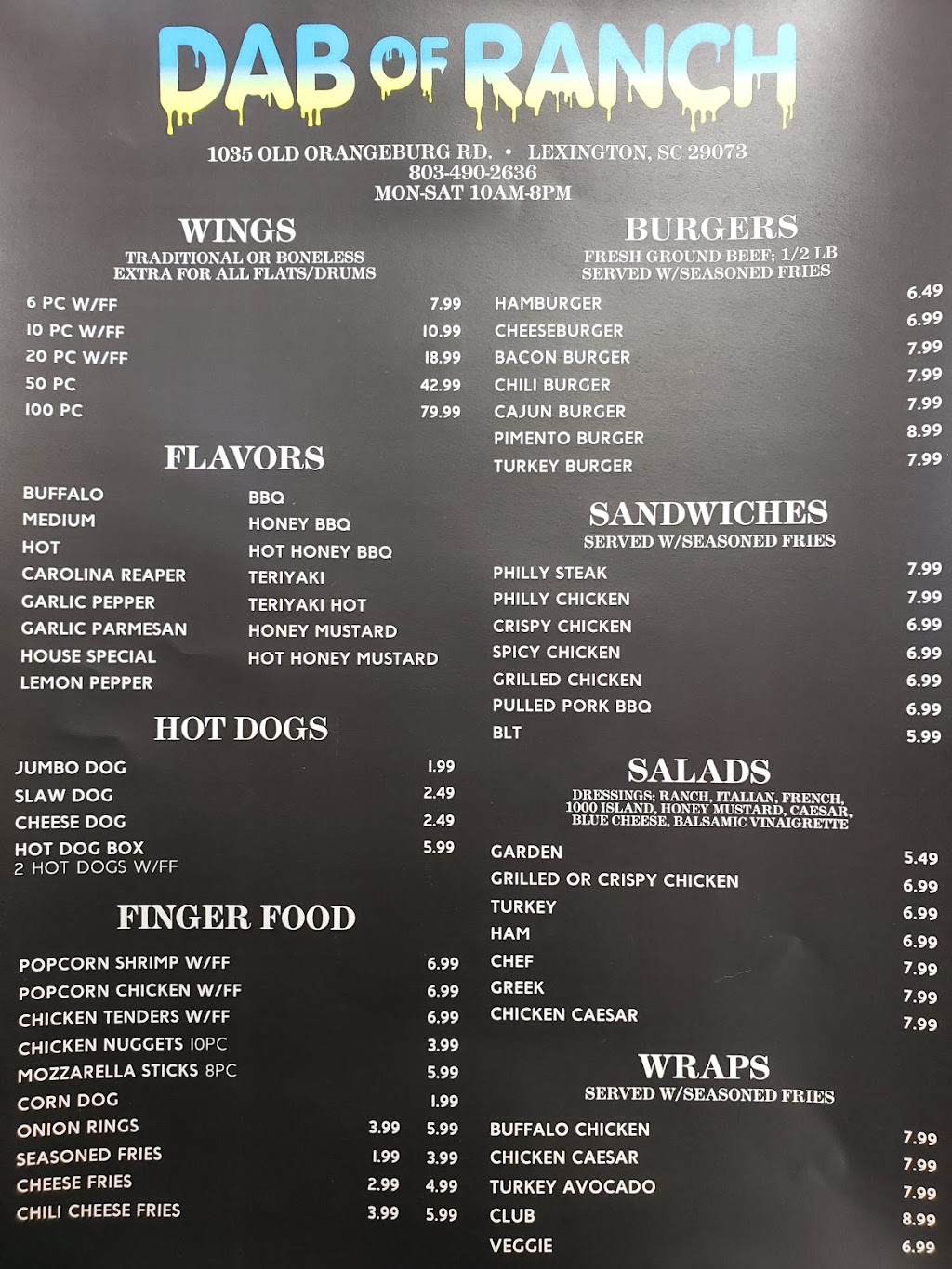 Dab of Ranch | 1035 Old Orangeburg Rd, Lexington, SC 29073, USA